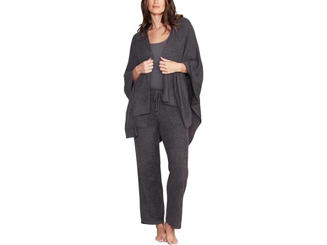 (取寄) ベアフットドリームス レディース コージシック ライト ヘザード ウィークエンド ラップ Barefoot Dreams women CozyChic Lite Heathered Weekend Wrap Carbon