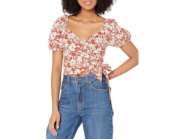 (取寄) メイドウェル レディース アニタ トップ - リネン Madewell women Anita Top - Linen Roasted Squash