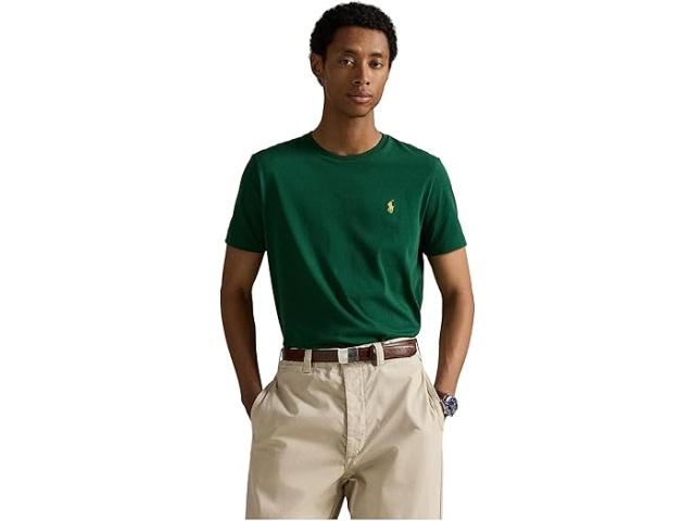 (取寄) ラルフローレン メンズ クラシック フィット ジャージ クルーネック T-シャツ Polo Ralph Lauren men Classic Fit Jersey Crewneck T-Shirt New Forest