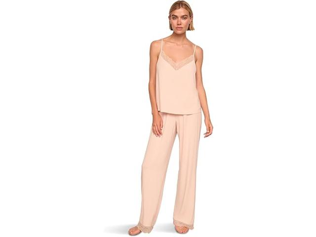 (取寄) エバージェイ レディース カーリー - ザ パジャマ セット Eberjey women Kari - The Cami/Pant Pajama Set Tea Rose