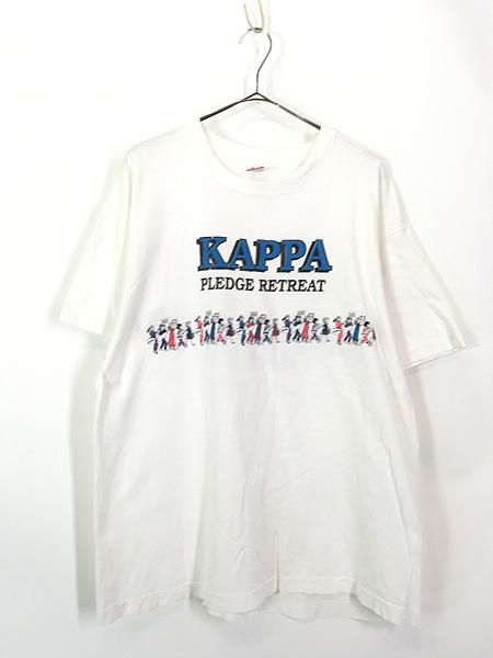 古着 90s USA製 KAPPA 「PLEDGE RETREAT」 行進 イラスト Tシャツ XL 古着の通販はau PAY マーケット - 古着屋ドラセナ | au PAY マーケット－通販サイト