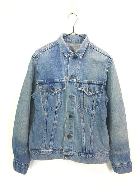 古着 80s 製 Levi's 75505-0212 4thタイプ ブルー デニム トラッカー ジャケット Gジャン 36