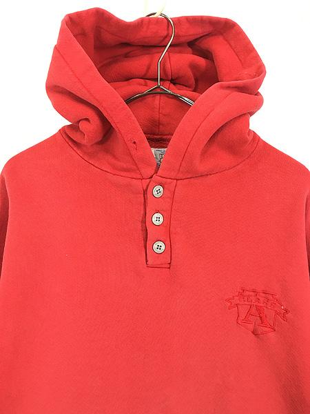 古着 90s USA製 Russell High Cotton ワンポイント ハーフボタン