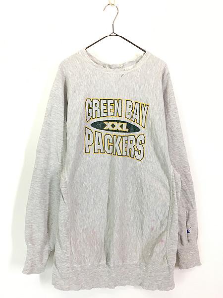 古着 90s USA製 Champion Reverse Weave NFL 「PACKERS」 パッカーズ リバース スウェット XXL 古着