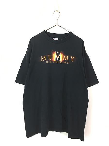 古着 00s THE MUMMY RETURNS ハムナプトラ2 黄金のピラミッド アクション 映画 ムービー プロモ Tシャツ XL