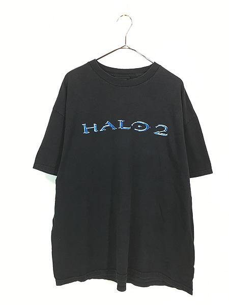 古着 00s X-BOX Halo 2 ヘイロー FPS ゲーム Tシャツ XL 古着