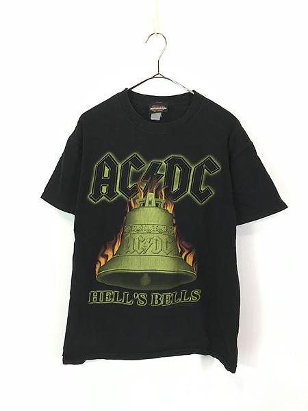 古着 00s AC/DC 「HELLS BELLS WORLD TOUR」 ツアー ヘヴィ メタル ロック バンド Tシャツ M