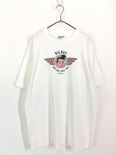 古着 90s USA製 Big Boy ハンバーグ グリル レストラン 企業 Tシャツ XL 古着