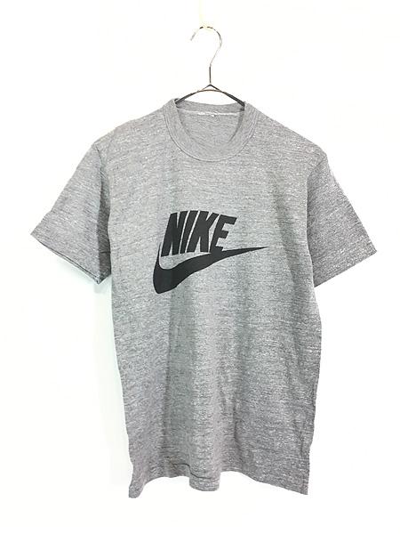 古着 70-80s NIKE BIG ロゴ 霜降り Tシャツ S位 古着