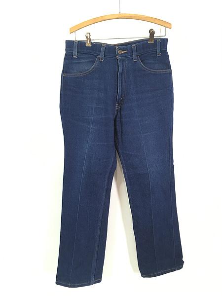 古着 90s Levi's 547-2317 ブルー ストレッチ デニム パンツ ジーンズ フレアストレート W33 L29