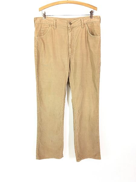 古着 70s USA製 Lee 201-2724 コーデュロイ パンツ コーズ ブーツカット フレア W35 L32