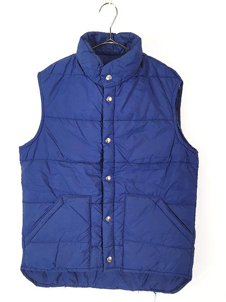 古着 70s USA製 LL Bean 筆記体タグ 軽量 ナイロン シェル パデッド ダウン ベスト L位