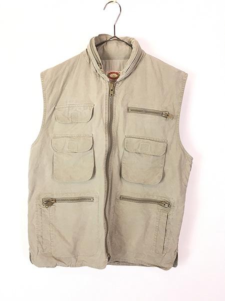 古着 80s BANANA REPUBLIC バナナタグ 2way コットン ハンティング ベスト M
