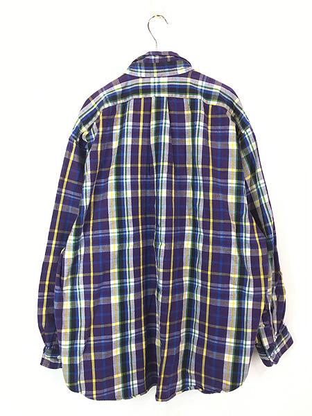 古着 90s Ralph Lauren 「The Big Shirt」 裾ポ二ー マルチ チェック