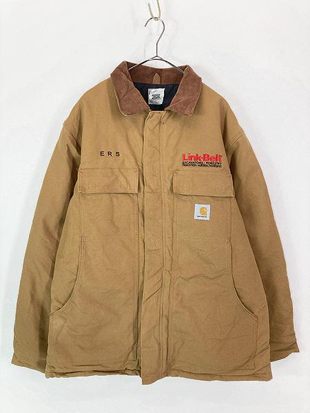 古着 00s Carhartt ブラウン ダック パデット トラディショナル コート 44 古着