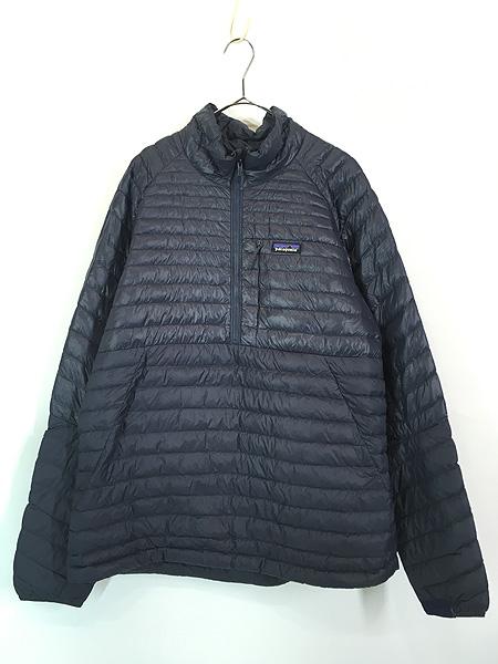 古着 Patagonia 「ダウン セーター」 軽量 & 薄手 グース ダウン ハーフジップ ジャケット パッカブル XL 古着