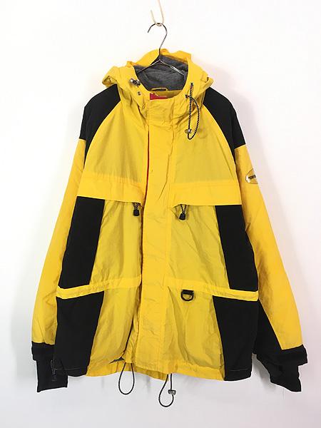 古着 90s Coleman 裏地 フリース ビニール パッチ アウトドア ジャケット パーカー L 古着