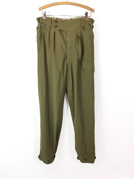 古着 Deadstock!! 50s オーストラリア軍 片ポケ 5ポケット ミリタリー ウール グルカ バトルドレス カーゴ パンツ 13