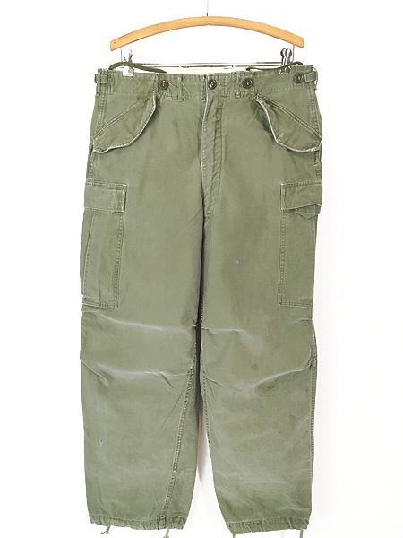 古着 50s 米軍 US ARMY M-51 ヘビー コットンサテン フィールド カーゴ パンツ リメイク S-R