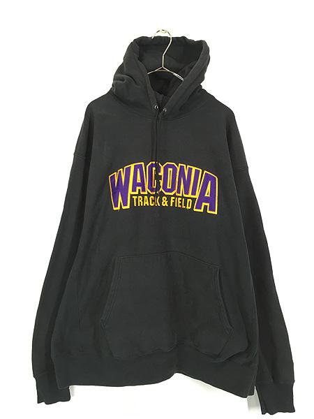 古着 00s Champion Reverse Weave 「WACONIA」 パッチ リバース スウェット パーカー XL 古着