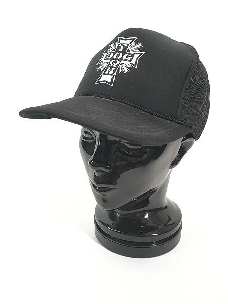 古着 90s DOG TOWN 「SUICIDAL」 オールド スクール ハードコア バンド スケート メッシュ キャップ OSFM 帽子