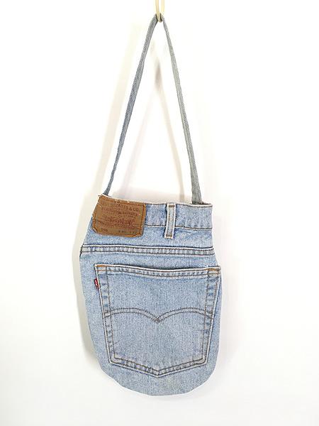 雑貨 古着 80-90s Levi's ピスポケット リメイク デニム ミニ トート バッグ 古着