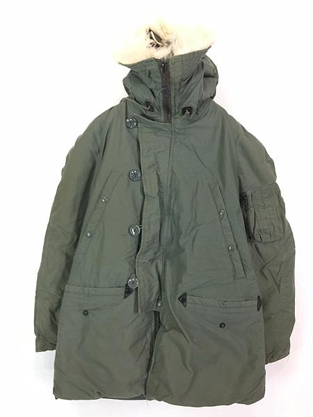 古着 90s 米軍 USAF N-3B ファー フード ミリタリー 防寒 フライト ジャケット パーカー S