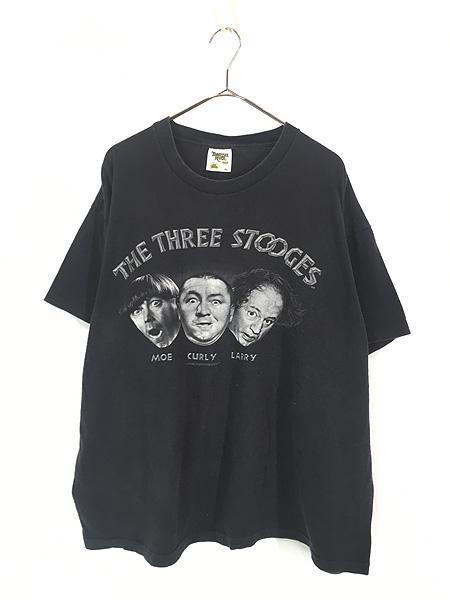 古着 90s USA製 The Three Stooges 3バカ大将 フェイス コント コメディー ドラマ ムービー Tシャツ XL
