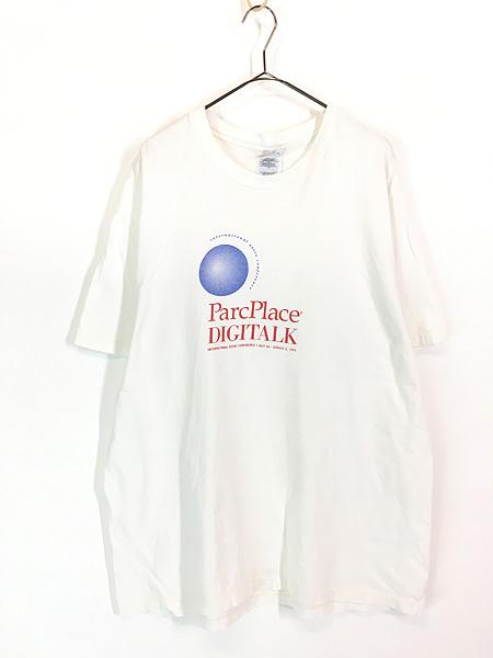 古着 90s USA製 ParcPlace DIGITALK Xerox コンピューター プログラム ソフトウェア Tシャツ XL