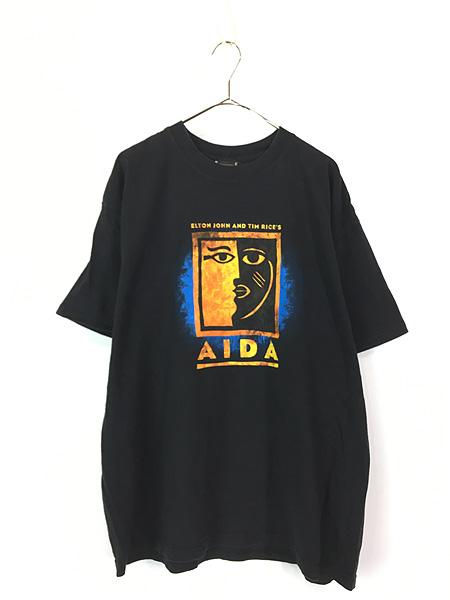 古着 00s Elton John and Tim Rice's 「AIDA」 ミュージック オペラ ミュージカル Tシャツ XL