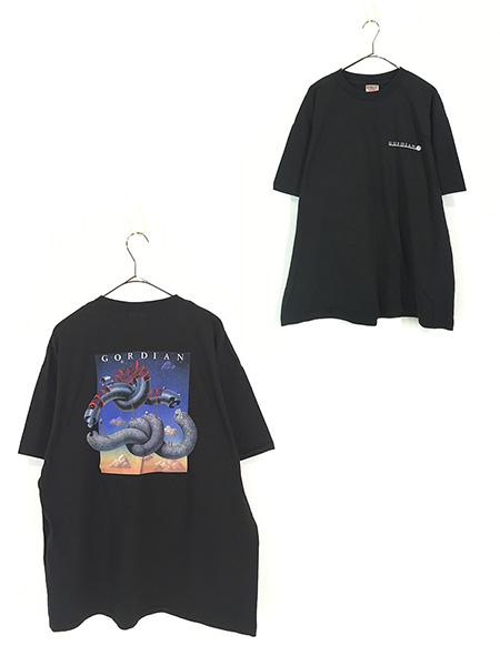 古着 90s USA製 Gordian 「Gordian Knot」 ゴルディアスの結び目 グラフィック アート Tシャツ XL 極上!!