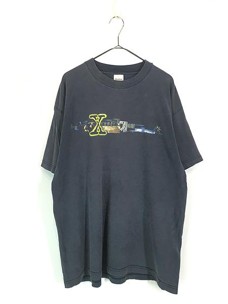 古着 90s USA製 The X-Files Twentieth Century Fox SF TV ドラマ 映画 ムービー Tシャツ XL