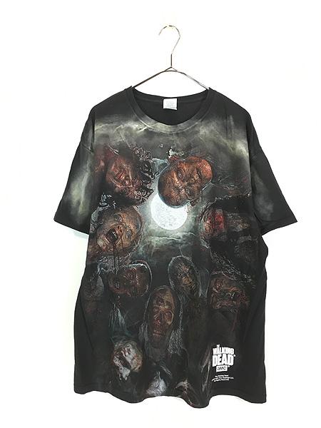 古着 10s THE WALKING DEAD ゾンビ ウォーカー TV ドラマ Tシャツ XL 古着