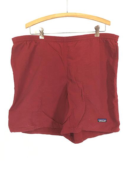古着 00s Patagonia 無地 ソリッド バギーズ ロング ショーツ ショート パンツ 赤 M 古着