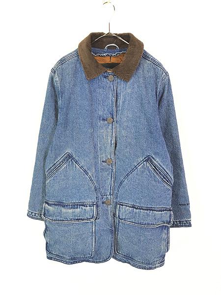 レディース 古着 00s WoolRich フリース ライナー デニム ハンティング ジャケット L 古着
