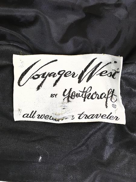 レディース 古着 70s Voyager West 光沢 タック デザイン オール
