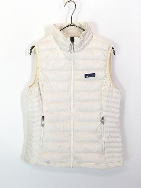 レディース 古着 14s Patagonia 「ダウン セーター」 軽量 & 薄手 グース ダウン ベスト パッカブル M 古着