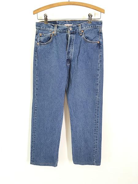 レディース 古着 90s USA製 Levi's 501-0193 濃紺 ブルー デニム パンツ ジーンズ ストレート W30 L27 古着