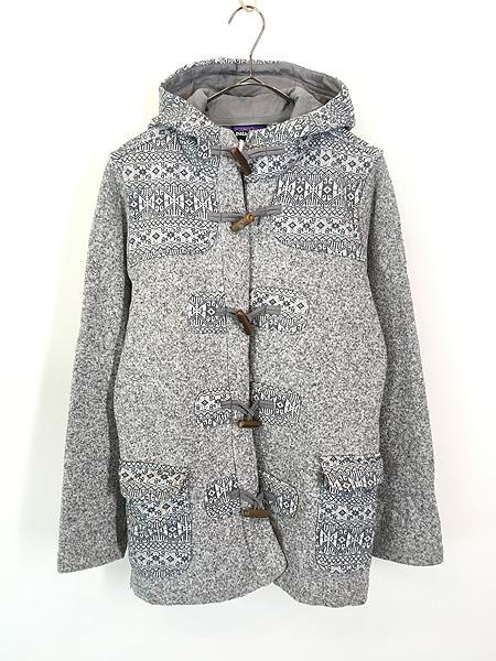 レディース 古着 14s Patagonia アイスランディック ノルディック ベタセーター フリース ダッフル コート M 古着