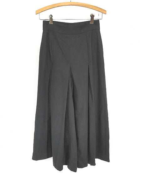 レディース 古着 80-90s BRAX 無地 ソリッド ウール タック フレア パンツ S位 古着