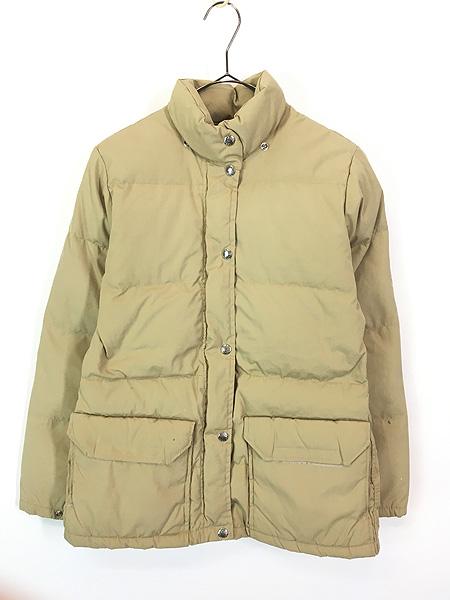 レディース 古着 80s USA製 TNF The North Face 茶タグ コットンクロス ダウン ジャケット S 古着
