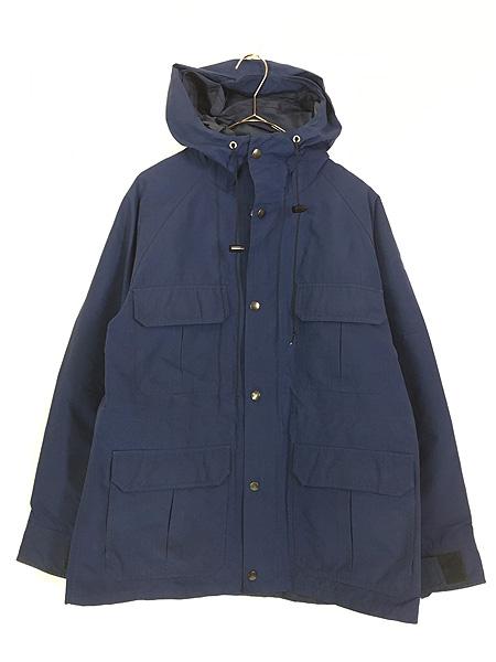 古着 80s USA製 Cabela's 「GORE-TEX」 ネイビー ソリッド ゴア ジャケット パーカー M