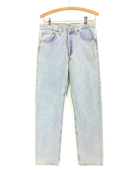 古着 Deadstock!! 90s USA製 Levi's 501-0134 アイスブルー デニム パンツ ジーンズ ストレート W32 L32
