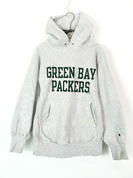 古着 90s Champion Reverse Weave NFL Green Bay Packers パッカーズ リバース スウェット パーカー M 古着