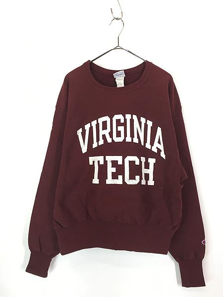 古着 00s Champion Reverse Weave 「VIRGINIA」 2段 カレッジ リバース スウェット L 古着