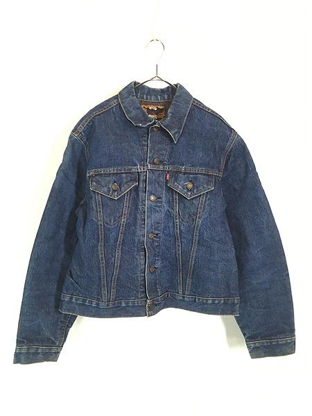古着 70s Levi's 70505 「初期」 TROY ブランケット 濃紺 インディゴ デニム トラッカー ジャケット Gジャン 44位