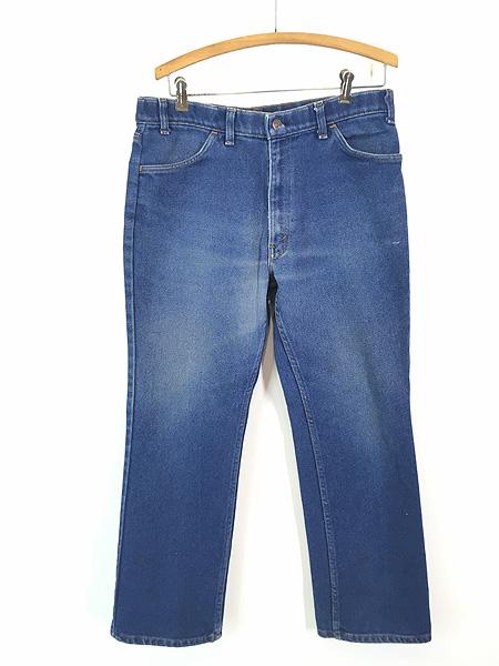 .古着 90s Levi's With a Skosh More Room 547-2317 真紺 ブルー ストレッチ デニム パンツ ジーンズ ストレート W32 L29