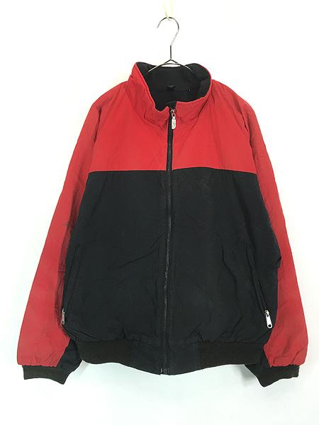 古着 90s USA製 TNF The North Face バイカラー シェルド フリース ジャケット ブルゾン L 古着