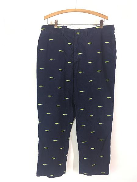 古着 90s Polo Golf Ralph Lauren ルアー 刺しゅう コーデュロイ パンツ W37 L28 古着