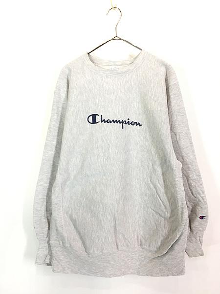 古着 90s Champion Reverse Weave BIG ロゴ プリント リバース スウェット XL 古着